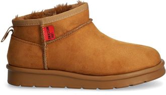 Love Moschino Stiefel mit Logo-Patch - Braun