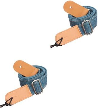 Garneck 2pièces Sangle Pour Ukulélé Coton Et Confortable Couleur Bleue Pour Usage