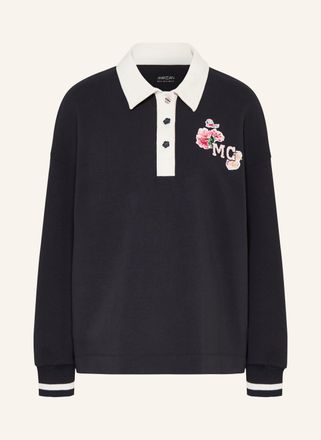 Marc Cain Sweat-Poloshirt blau
