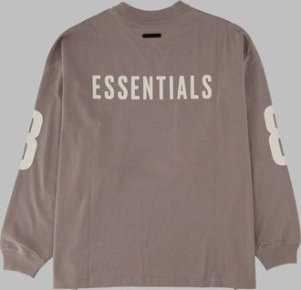 Fear of God Crewneck Cotton Long-Sleeved T-Shirt - Beige