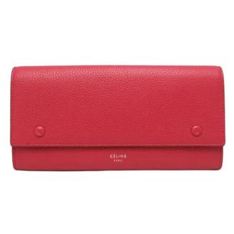 Celine Portefeuille &agrave; rabat multifonction Pre-owned - Femme - Pre-owned - Rose - Taille: ONE Size