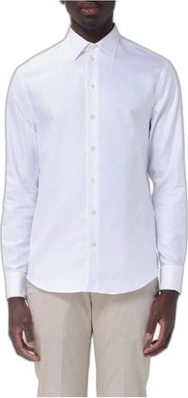 Emporio Armani Klassisches Popeline-Hemd - - Shirts - Herren - Wei&szlig; - L