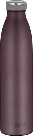 Thermocafé by Thermos TC BOTTLE burgundy mat 0,75l, Isolierflasche aus Edelstahl, kohlensäurefest, 12h heiß 24h kalt, Auslaufsicher, für Schule, Unterwegs & Büro