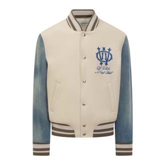 Off-white Homme, Vestes, Multicolore, Taille: L Gothic OW Wool Varsity Jacket