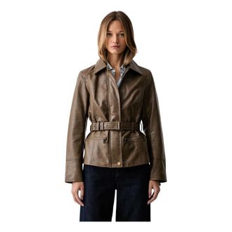 Guess Femme, Vestes, Brun, Taille: 40 FR Jeanne Jacket