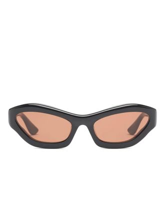 Port Tanger Sonnenbrille mit Cat-Eye-Gestell - Schwarz