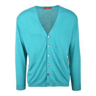 Daniele Fiesoli Homme, Pulls, Vert, Taille: M Cardigan &agrave; boutons