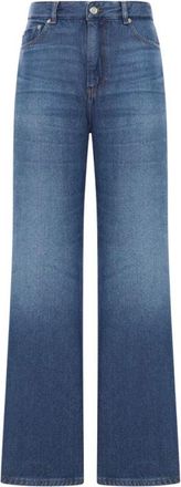 Ganni Femme, Jeans, Bleu, Taille: W29 Izey Denim Wide Jeans