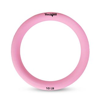 Yes4All Power Ring 4,5 kg, Gewichtsring, Gewichtskreis, Kugelhantel für Yoga-Übung, Aerobic, Heimfitness, Core Training - 10 Rosa