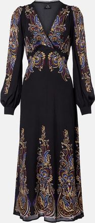 Etro Robe midi &agrave; motif cachemire