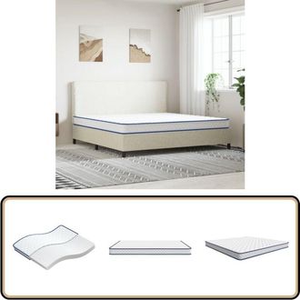 vidaXL Vidaxl - Memory-Matratze Kaltschaummatratze 200 x 180 x 17 cm - Memory-Matratze - Kaltschaummatratze - Doppelbettmatratze - Matratze F&uuml;r