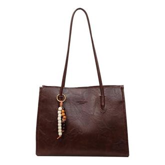 Generic Sac &agrave; Main Tendance en PU Textur&eacute; Tote Large Capacit&eacute; Sac de Voyage et Shopping pour Femmes