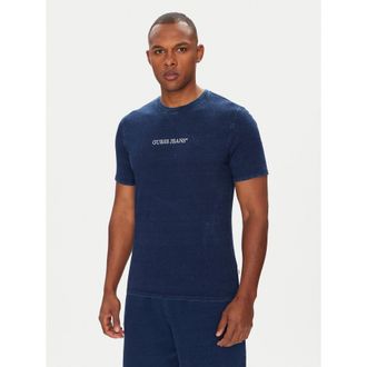 Guess T-Shirt M5YI34 KCTG1 Blau Slim Fit