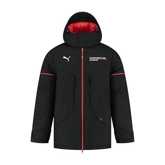 Puma Porsche Motorsport Veste dhiver d&eacute;quipe pour homme avec corps, manches et capuche rembourr&eacute;s - Noir - Taille : XXL