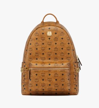 MCM Stark Rucksack in Visetos mit seitlichen Nieten