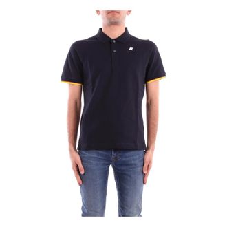 K-Way Homme, Tops, Bleu, Taille: 2XL Polo &Eacute;l&eacute;gant avec Logo et Fermeture Boutonn&eacute;e