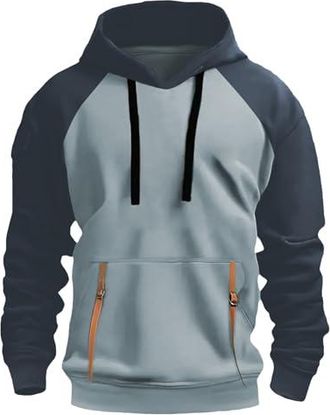 Generic Sweat &agrave; capuche l&eacute;ger uni pour homme printemps 2026 confortable avec fermeture &eacute;clair int&eacute;grale &agrave; manches longues pour entra&icirc;nement int&eacute;rieur et ext&eacute;r