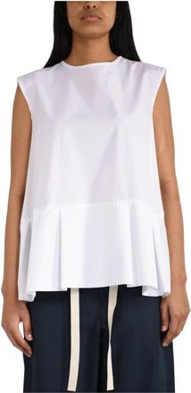 Max Mara Femme, Blouses et Chemises, Blanc, Taille: 38 FR Blouses