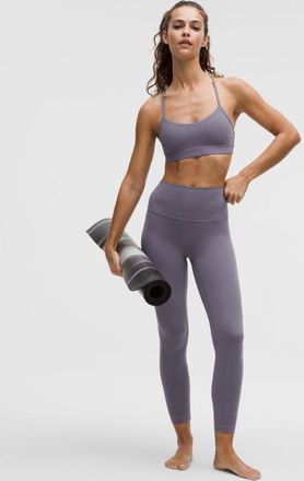 lululemon Align No Line Hose mit hohem Bund f&uuml;r Frauen - 64 cm - Gr&ouml;&szlig;e 10 in Grape Mist