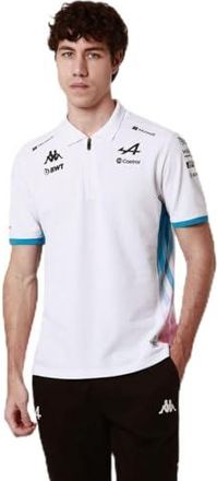 Kappa Polo Adrem BWT Alpine F1 Team 2024 pour Homme - Blanc - Taille L
