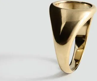 Mango Chevali&egrave;re acier inoxydable or - Femme - M - MANGO