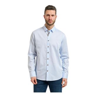 Bugatti Homme, Chemises, Bleu, Taille: 4XL Fine Striped Shirt