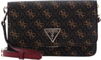 Guess Guess Noelle Xbody Flap Organizer, Sac a bandouliere Womens, Brown Logo, Taille Unique