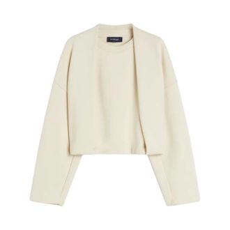 Sportmax Minnie 001 Sweatshirt - - Sweatshirts & Hoodies - Damen - Beige - M