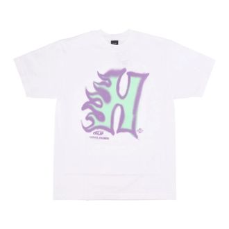 HUF Wei&szlig;es Heat Wave Tee T-shirt - - Tops - Herren - Wei&szlig; - XL