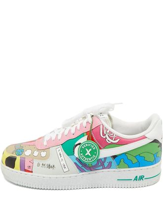 Nike baskets Air Force 1 Low Flyleather &agrave; lacets - Blanc