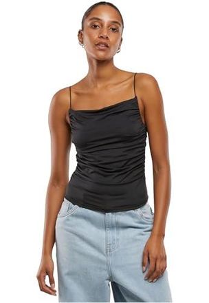 Urban Classics Tb7700-ladies Waterfall Jersey Top Tricot, Noir, M Femme