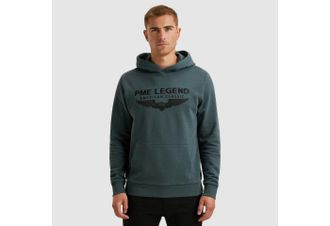 PME Legend Kapuzensweatshirt Hooded soft terry with logo mit Logo Print