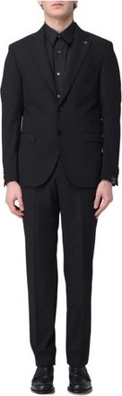 Manuel Ritz Homme, Costumes, Noir, Taille: L A3318 Suit