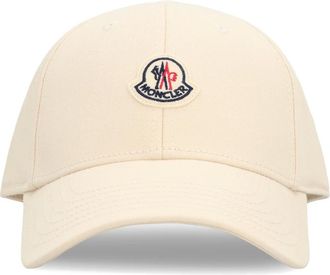 Moncler Femme, Accessoires, Beige, Taille: ONE Size Casquette de baseball en gabardine de coton