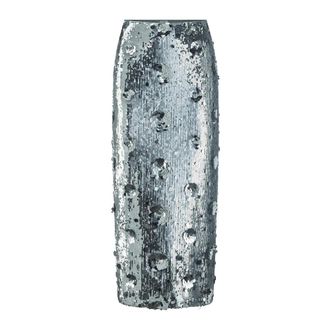 Riani Femme, Jupes, Gris, Taille: 40 FR Sequin Maxi Skirt