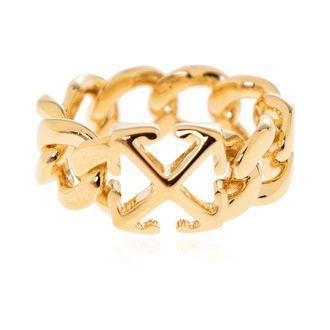 Off-white Femme, Accessoires, Jaune, Taille: 56 MM Bague Cha&icirc;ne Fl&egrave;che