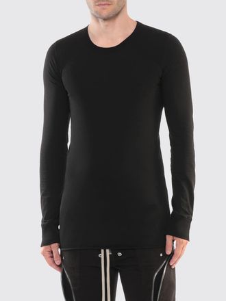 Rick Owens Slim-Fit Langarm-T-Shirt aus Baumwolle mit Rundhalsausschnitt von