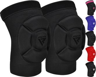 RDX Sports Knieschoner f&uuml;r MMA Kickboxen und Muay Thai Training, Schaumstoff Gepolsterte Unterst&uuml;tzung Kniest&uuml;tze Guard, Kampfsport Grappling Schutzkleidung K&auml;fi