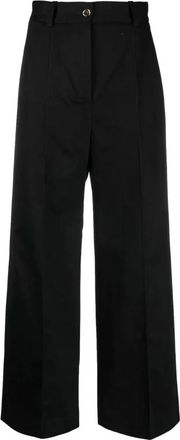 Patou Femme, Pantalons, Noir, Taille: 38 FR Pantalon Long Iconique