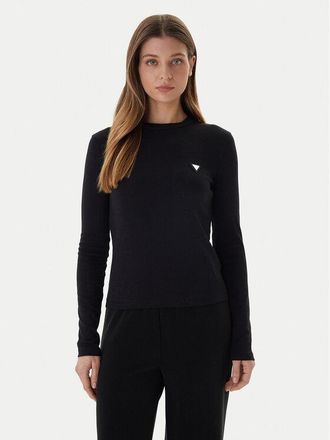 Guess Bluse V6RI00 KD741 Schwarz Slim Fit