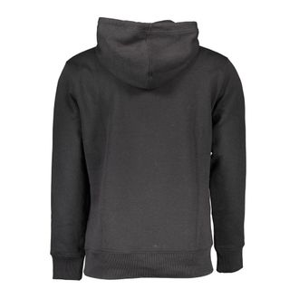 Calvin Klein Logo-Embroidered Cotton Hoodie - Black