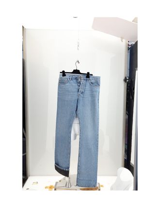 Dior Mens Denim Trousers Cannage Blue Cotton