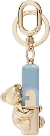 Furla Femme, Accessoires, Bleu, Taille: ONE Size Porte-cl&eacute;s Iride Crystal Bear Hug