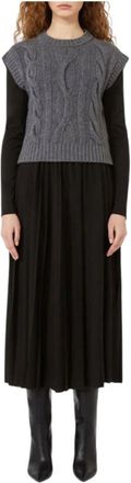 Weekend Femme, Robes, Noir, Taille: 38 FR Ebro Dress