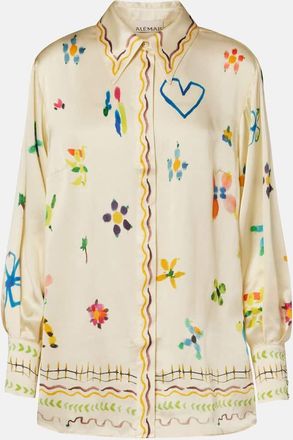 Alemais Al&eacute;mais Chemise Sidi en soie &agrave; fleurs
