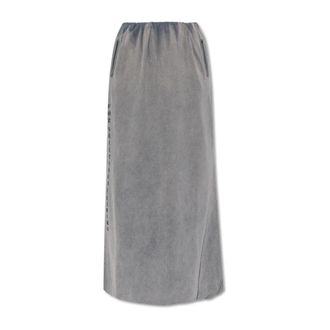 Diesel Femme, Jupes, Gris, Taille: 38 FR Long Skirt