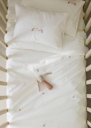 Mango Housse de couette 100 % coton Berceau 100 x 120 cm marron moyen - Home - 100x120cm - MANGO HOME