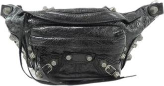 Balenciaga Sac banane Le Cagole en cuir dagneau Pre-owned - Femme - Pre-owned - Noir - Taille: ONE Size