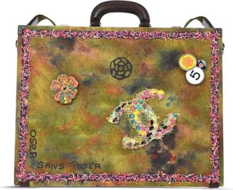 Chanel 2015 On The Pavement Aktentasche - Gr&uuml;n