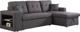 Habitat et Jardin Canap&eacute; dangle Convertible/r&eacute;versible Axel - 3 Places - Gris